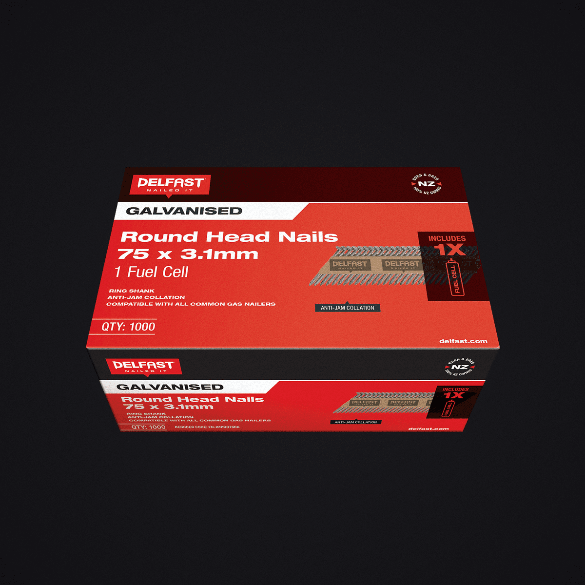 Round Head Nails + Fuel 1000 packs